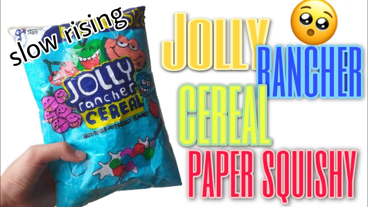Jolly rancher cereal paper squishy - YouTube
