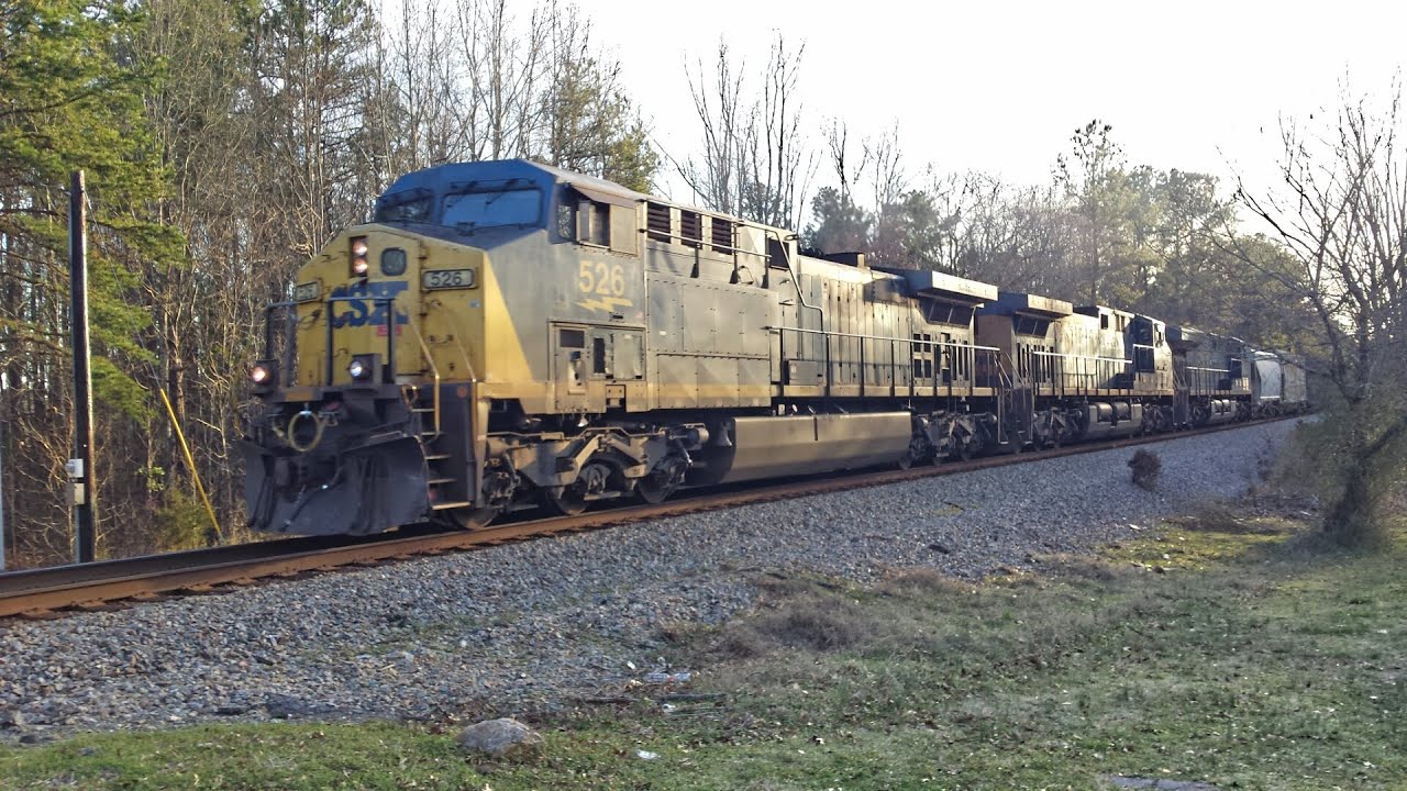 CSX Train Q583 With CSX Leader 526 At Edgemoor SC On The CSX Monroe ...