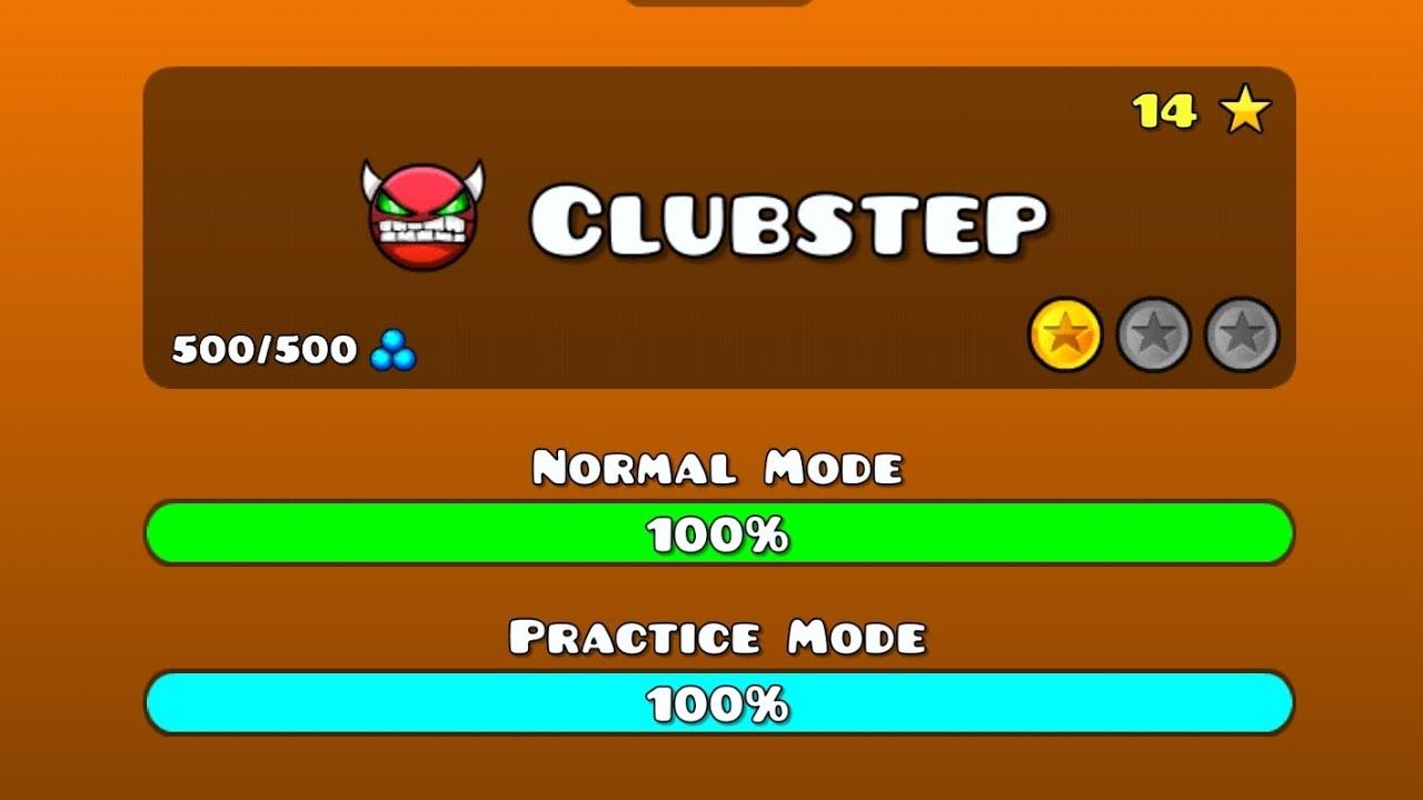 GEOMETRY DASH: CLUBSTEP 100% (FIRST COIN) - YouTube