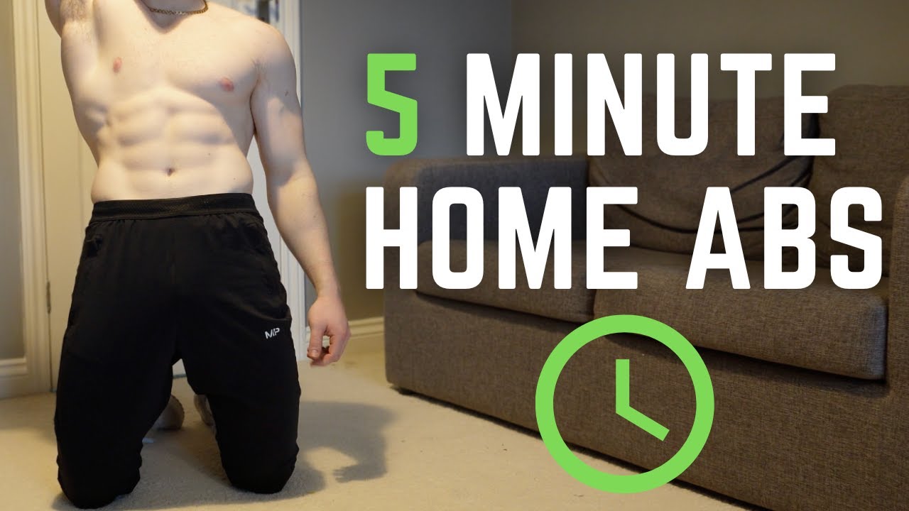 5 Min. Abs at Home (No Equipment) - YouTube