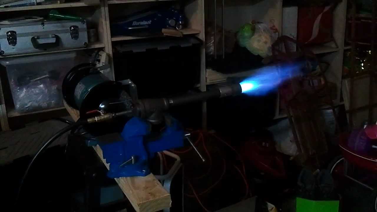 Side Arm Forge Burner Test Run - YouTube