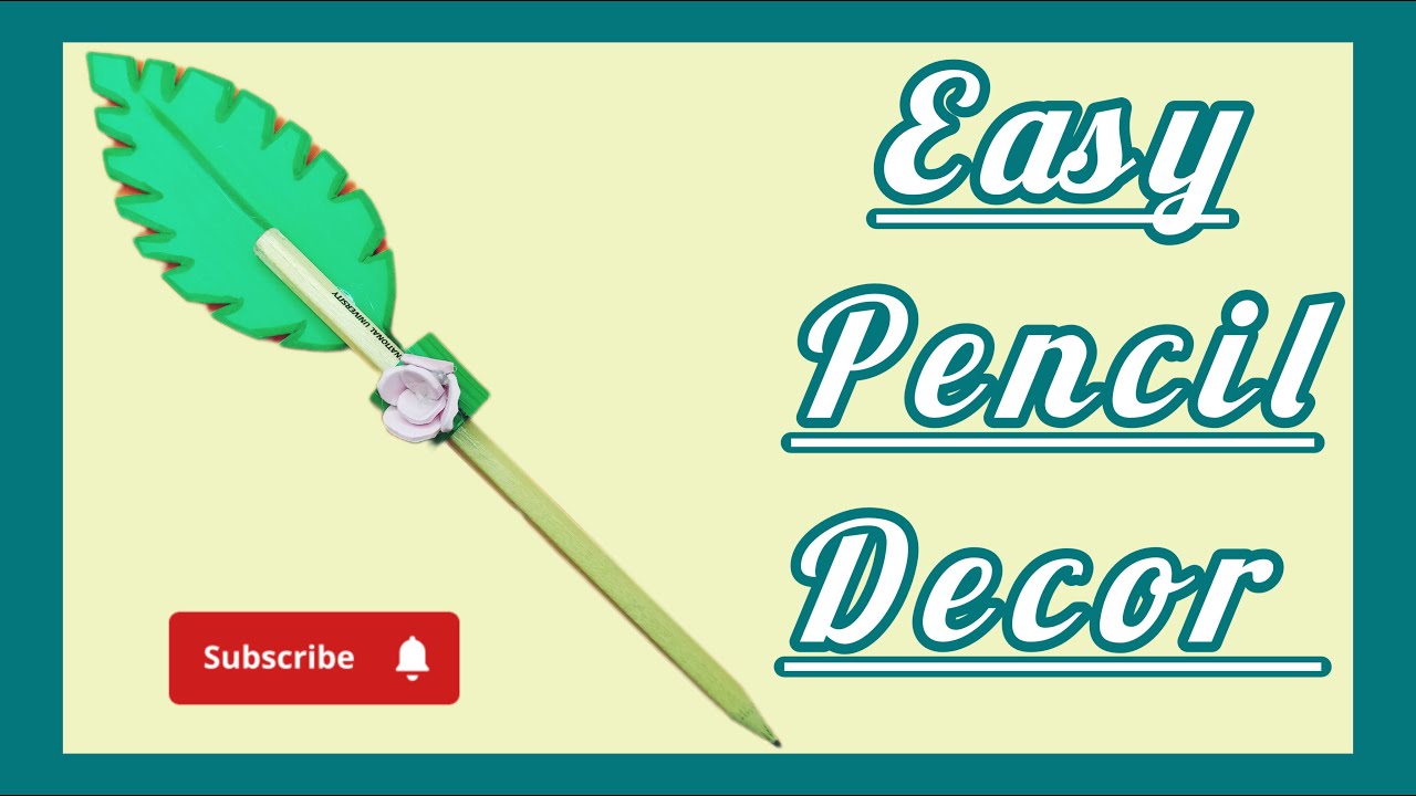 Easy Pencil Decor || Easy paper craft ideas || back to school crafts ...