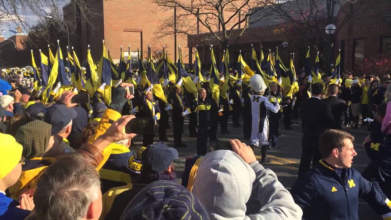 Michigan Marching Band Parade Entrance - 2015 - YouTube