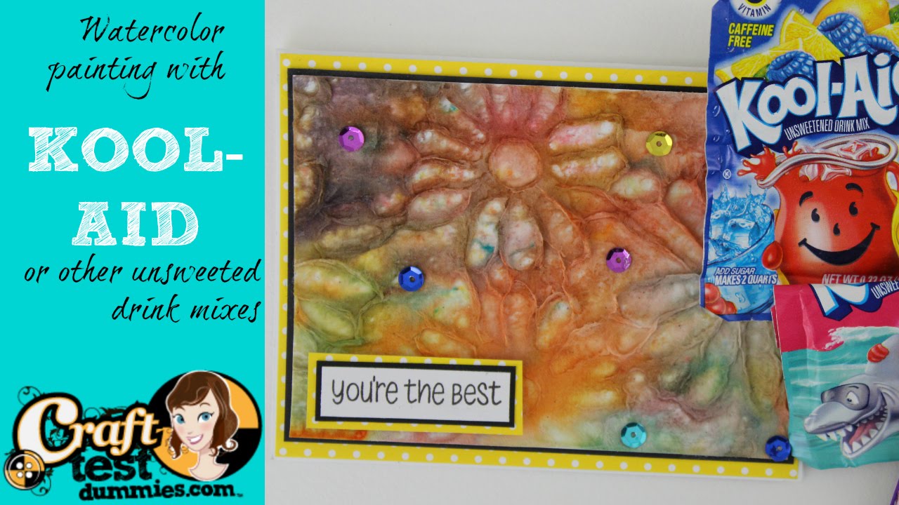 Color Effects with KOOL-AID (watercolor powder hack) - YouTube
