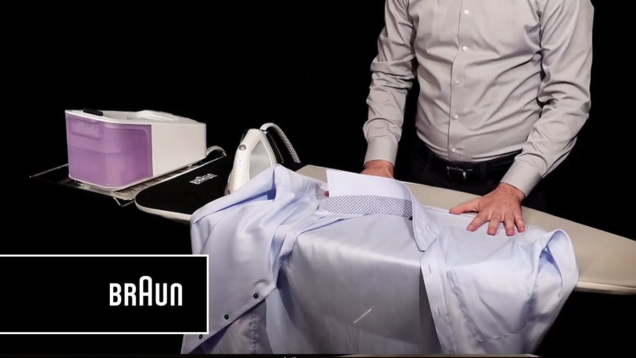 Comment bien repasser une chemise avec la centrale vapeur Braun ...