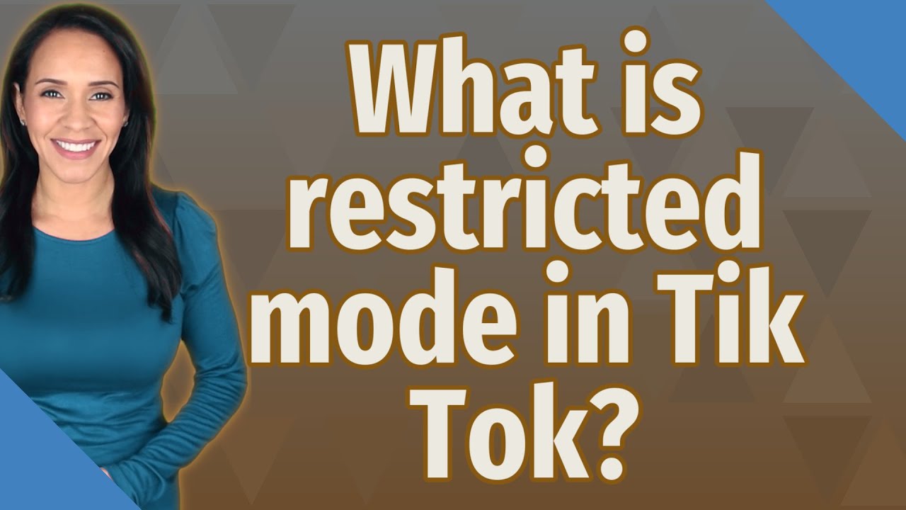 What is restricted mode in Tik Tok? - YouTube