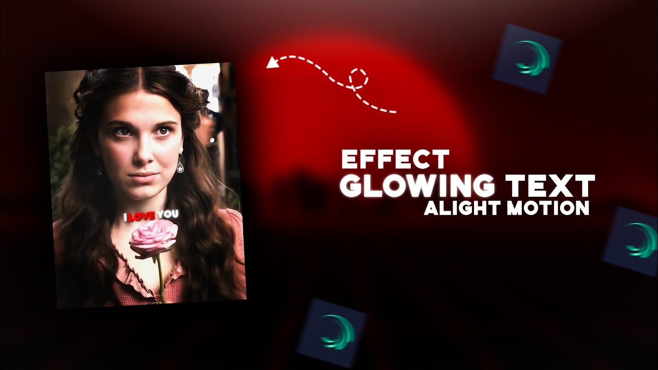 Alight Motion Glowing Text Tutorial | Alight Motion Text XML File | Devil_Fx | - YouTube