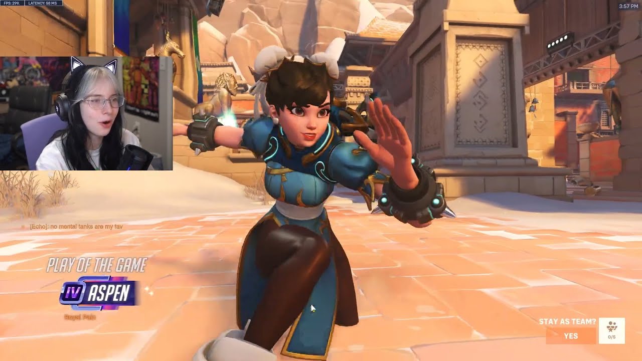 POTG! Chun-Li Juno Skin! ASPEN JUNO OVERWATCH 2 SEASON 16 TOP 500 - YouTube