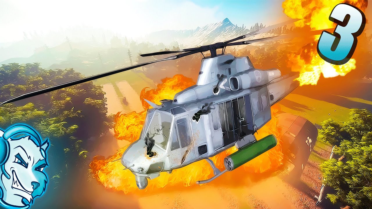 RUST - HELICÓPTERO DERRIBADO EN VANILLA | GAMEPLAY ESPAÑOL - YouTube