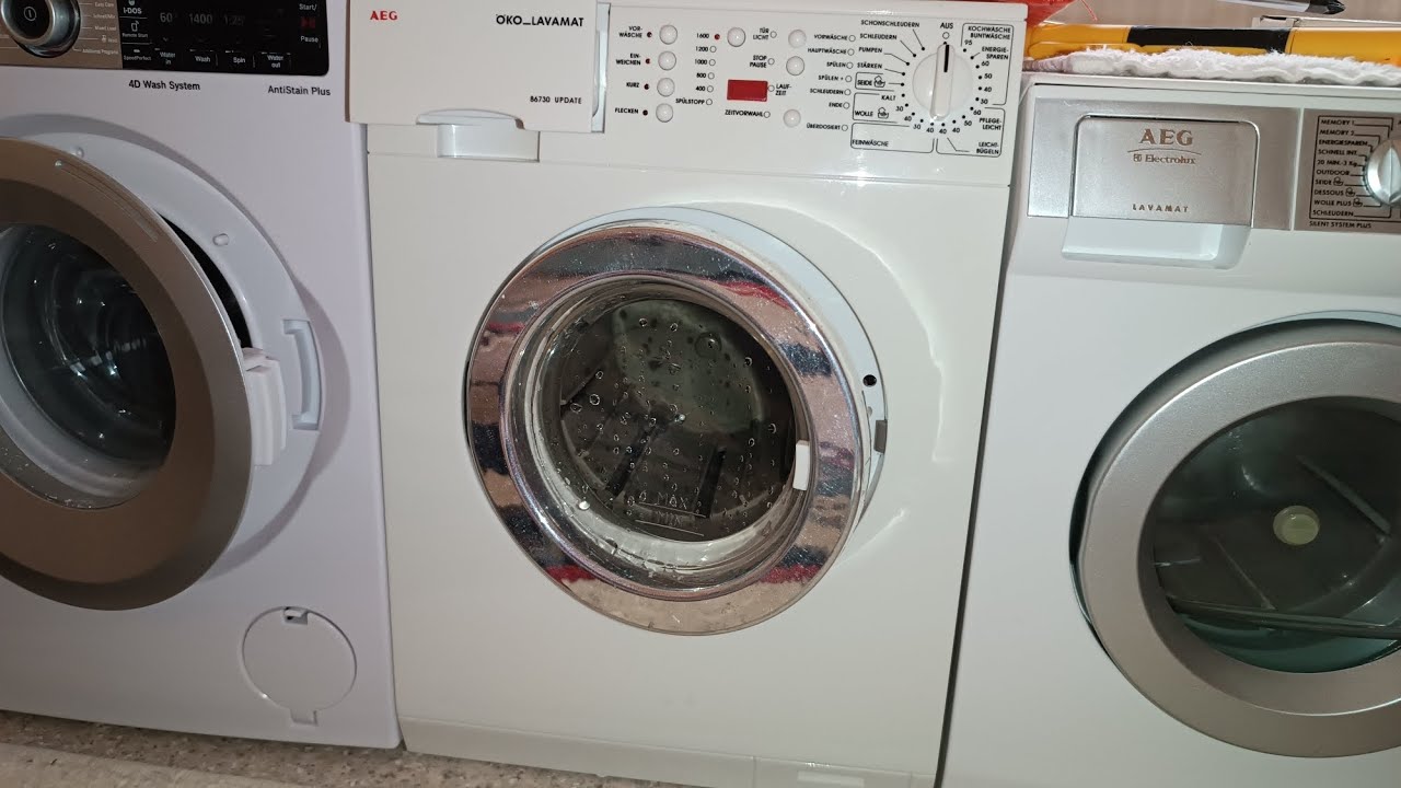 AEG ÖKO lavamat 86730 update toy washing machine - YouTube