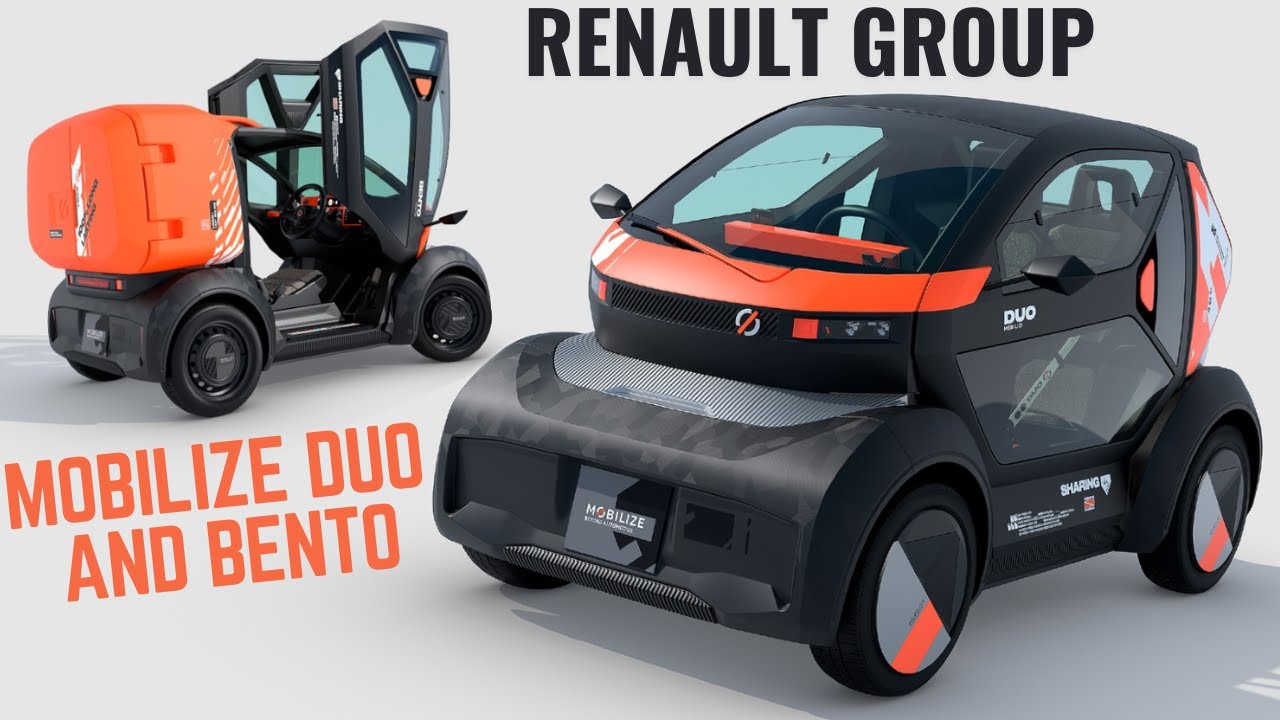 Renault Group Mobilize Duo And Bento Urban EVs Debut - YouTube