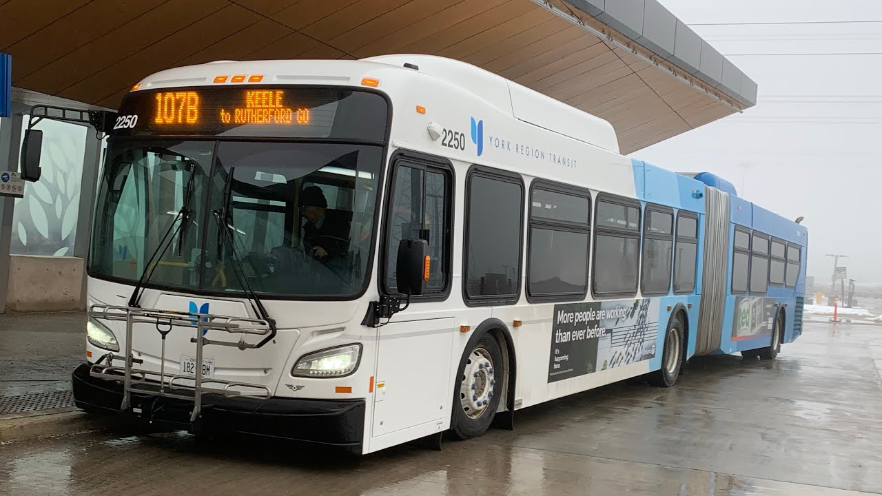 YRT Northbound Ride Video on 2250 on route 107B Keele to Rutherford GO ...
