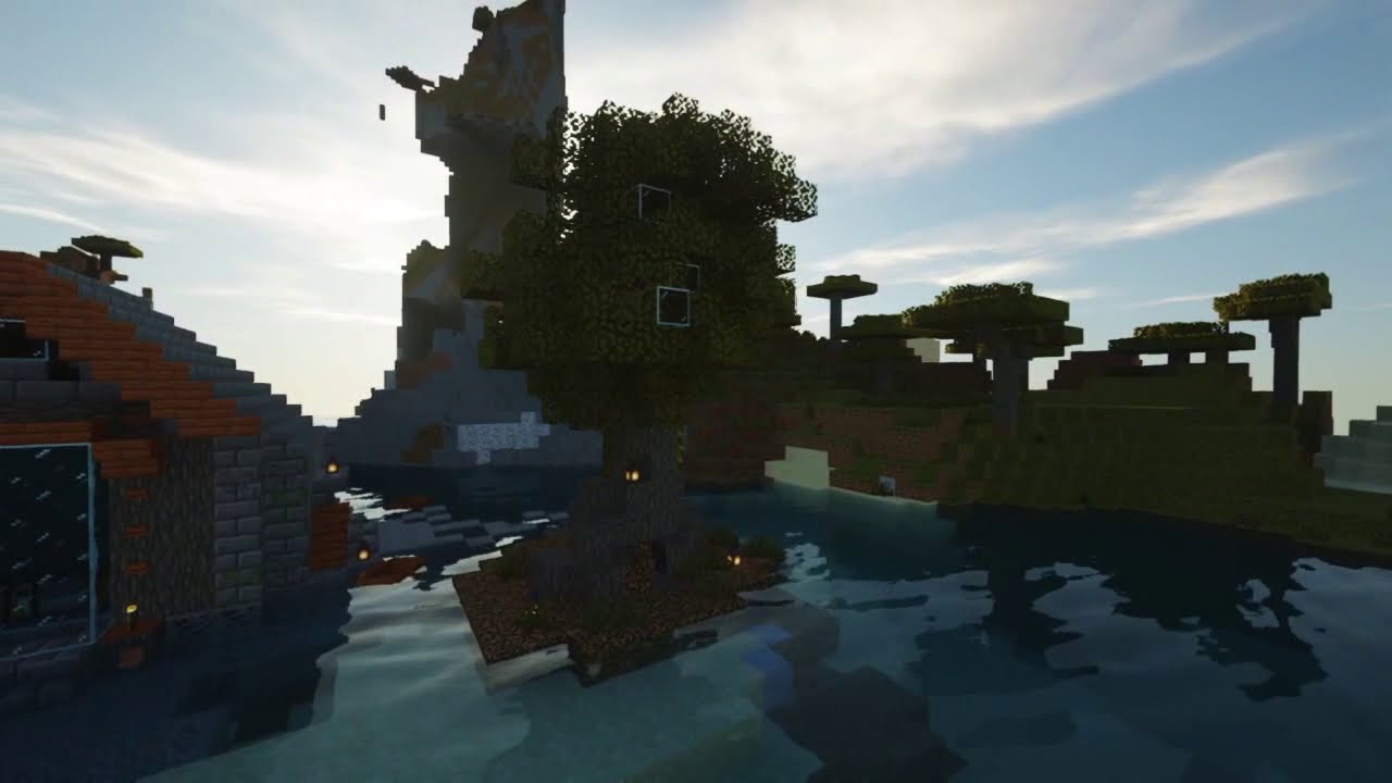 minecraft house with ray tracing - YouTube