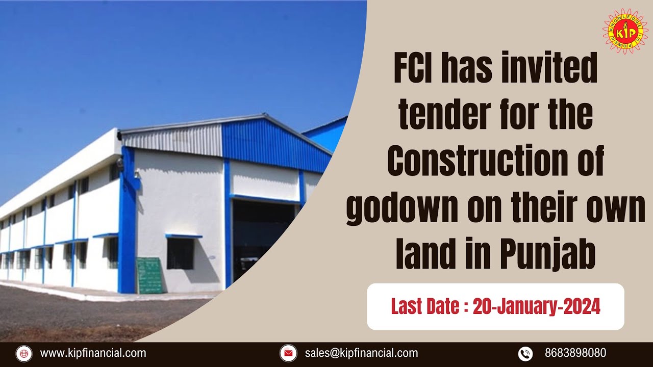 FCI Tender || Warehouse || Tender In Punjab || Godown Tender || Punjab ...
