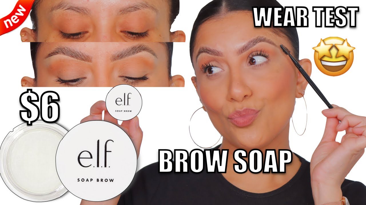*new* E.L.F. SOAP BROW REVIEW + ALL DAY WEAR TEST *sparse brows ...