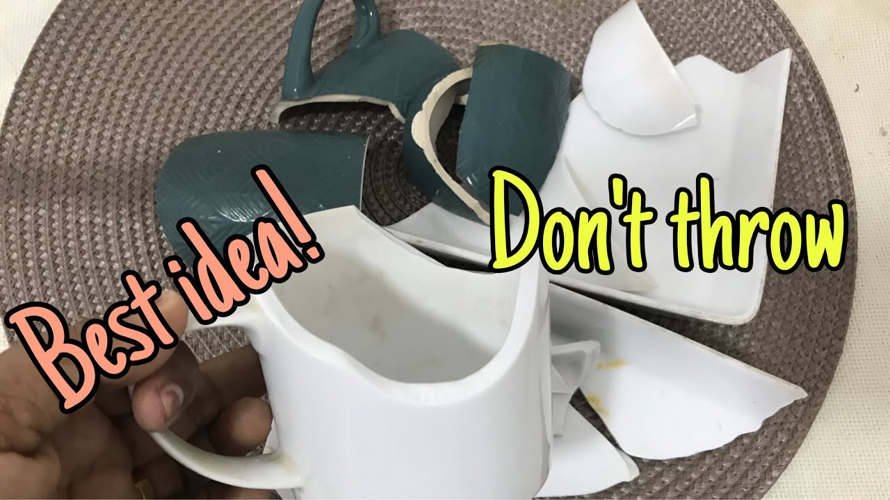 Best idea| look at what i did with broken mugs and plate| amazing ...