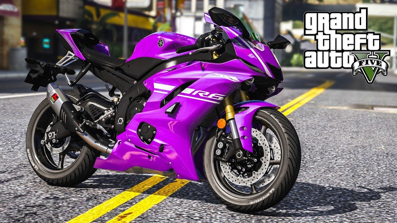 R6 สับยกเร็วแรงแซงเต่าคลาน (Yamaha YZF R6 2017 MOD GTA5) - YouTube
