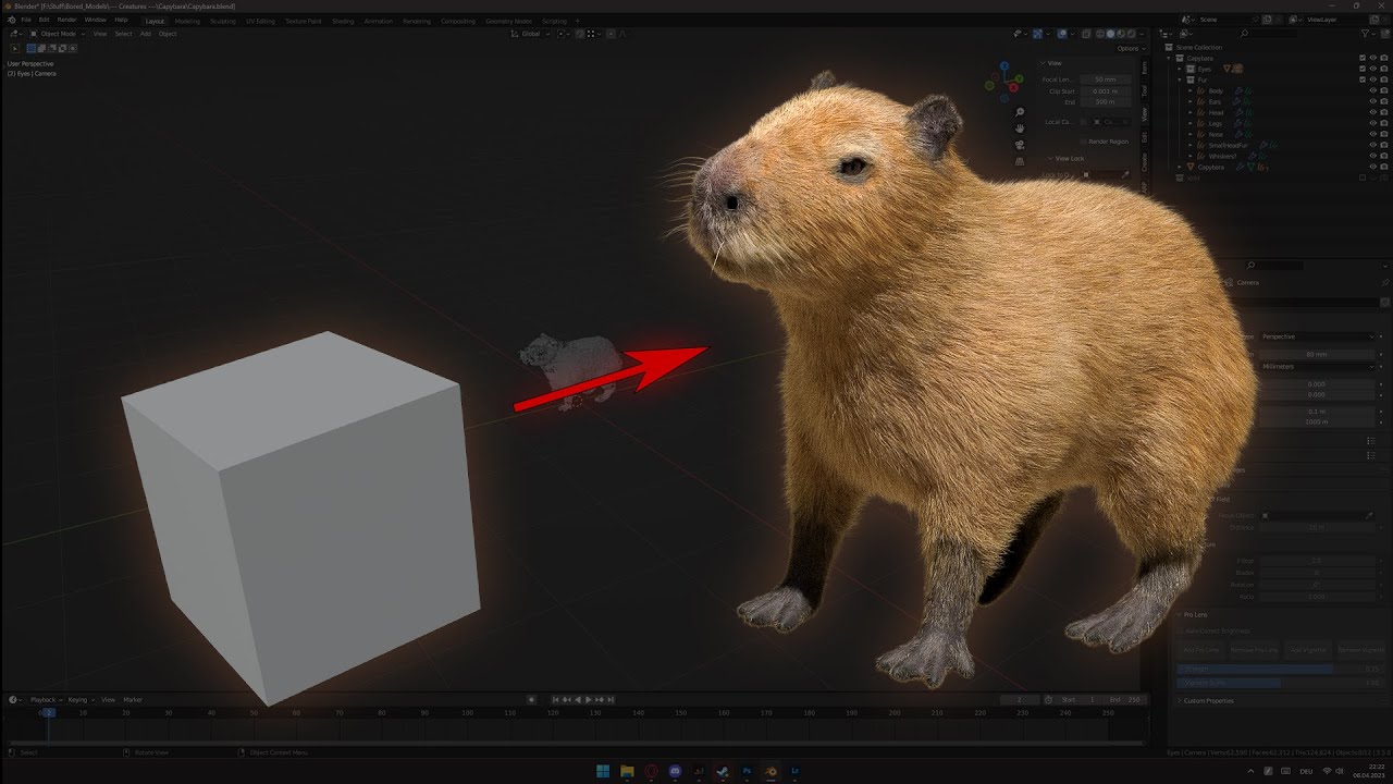 Blender Default Cube to Capybara! [Time Lapse] - YouTube