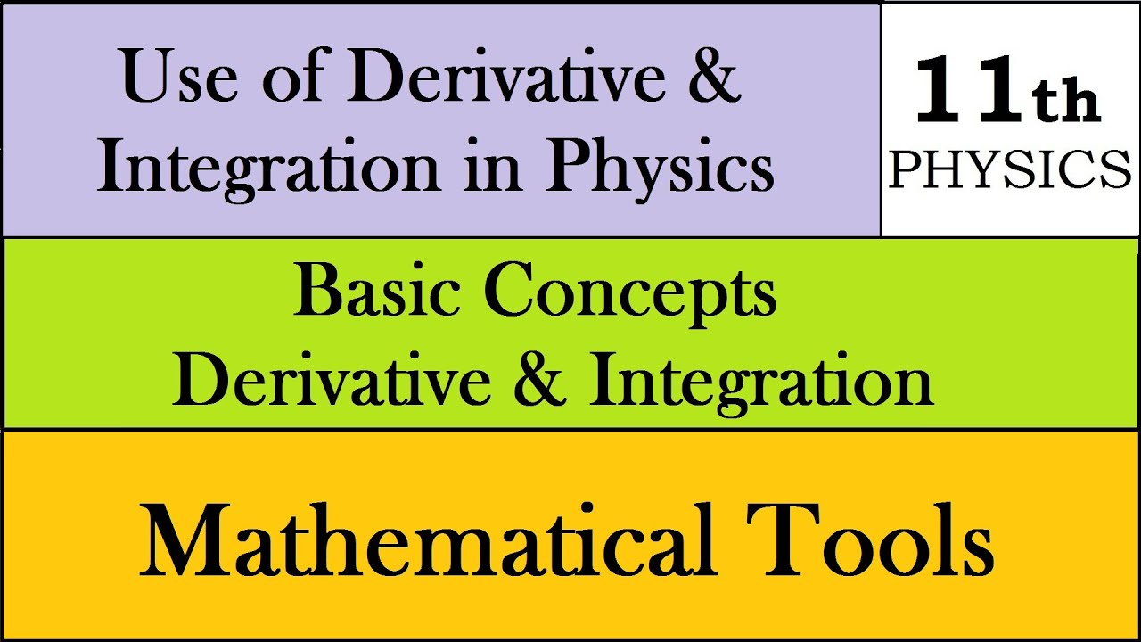 Derivative and Integration in Physics || Mathematical tools ...