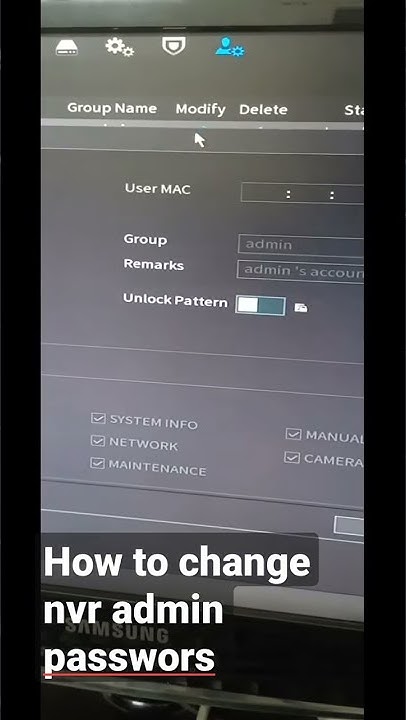how to change nvr admin password | reset nvr admin password - YouTube