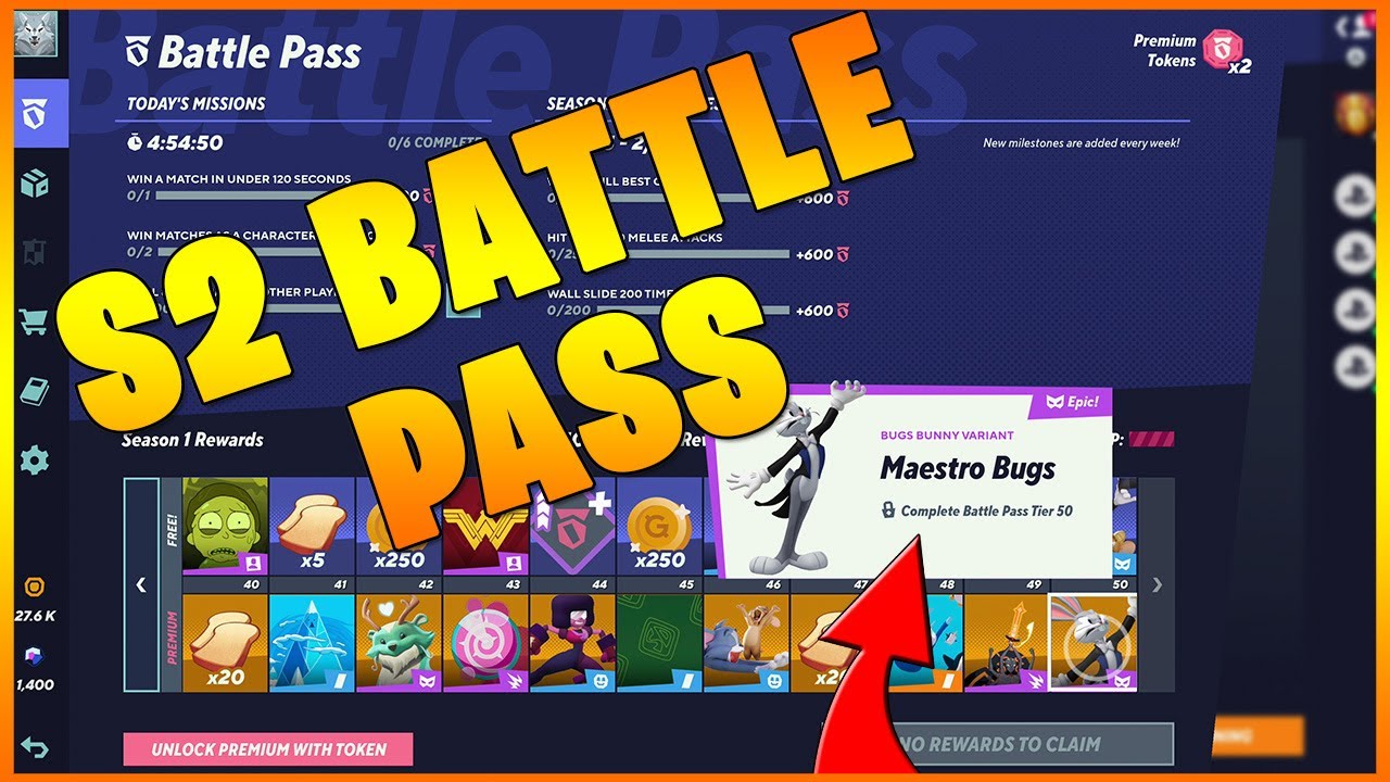 Multiversus - SEASON 2 | All Battle Pass Unlockables - YouTube