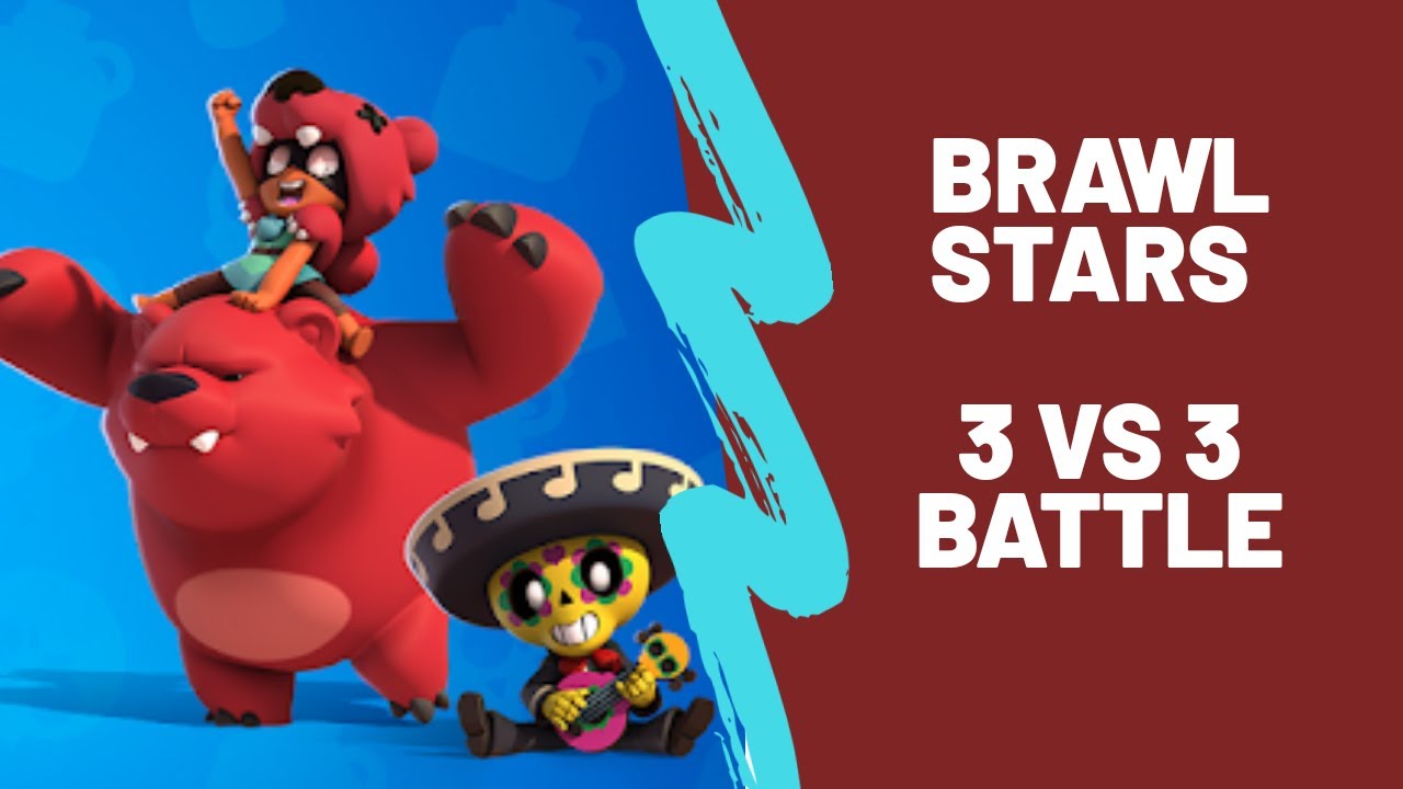 BRAWL STARS GAMEPLAY: 3 VS 3 BATTLE GAME WITH NINJA SKIN - YouTube