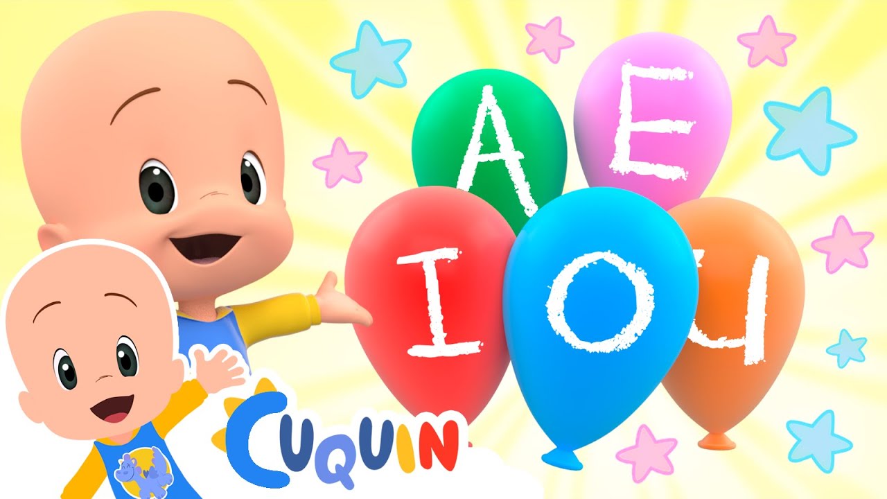 Balloons Vowels | Cuquin’s Magic Color Cube – Learn the Shapes ...