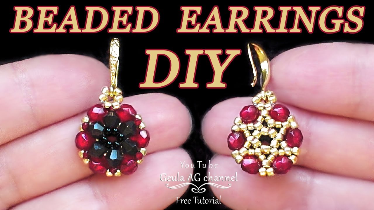 How to Make Back Side for Beaded Earrings DIY Beads Jewelry Making ...