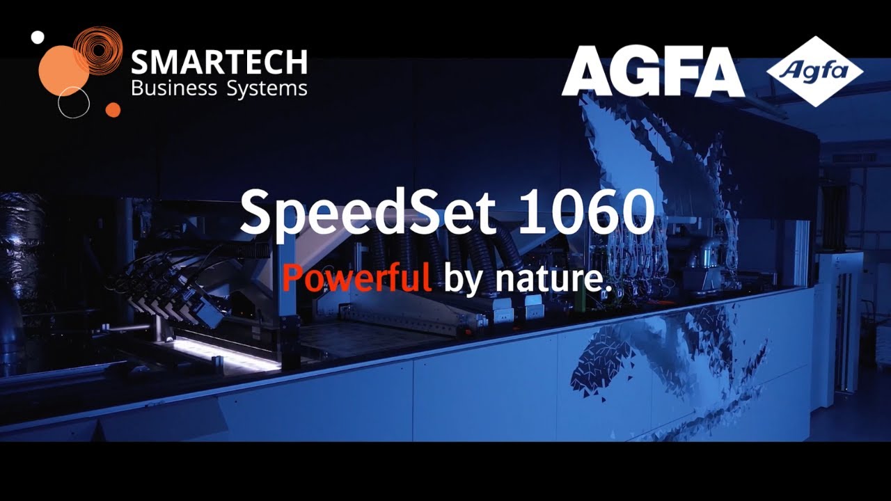 Agfa SpeedSet Orca 1060 Inkjet Printer - SMARTECH - YouTube