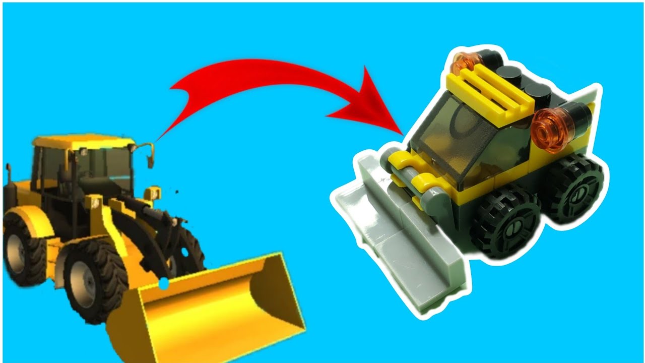 How to make lego bulldozer mini, construction vehicle part 1 (Tutorial ...
