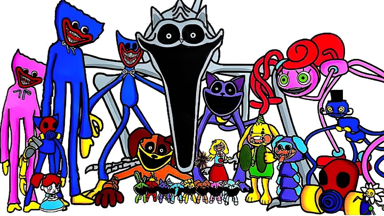 New Drawing and Coloring pages // How to Draw all Bosses and Monsters ...