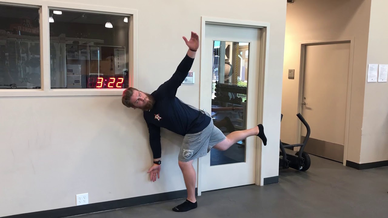 Wall SL RDL w/ Tspine Rotation - YouTube