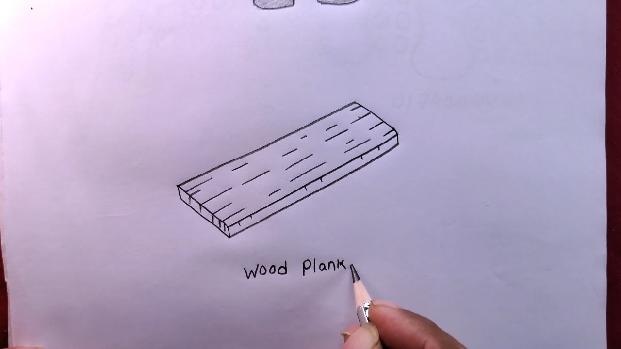 Wooden Plank/How To Draw Wooden Plank/Easy Drawing - YouTube