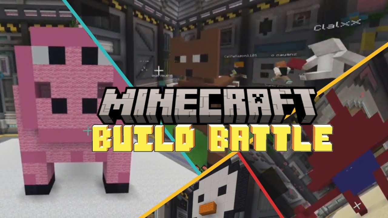 Minecraft BUILD BATTLE Funny Moments! - YouTube