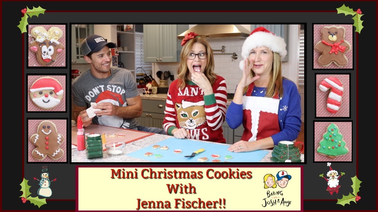 Mini Christmas Cookies With Jenna Fischer! | Baking With Josh & Ange ...