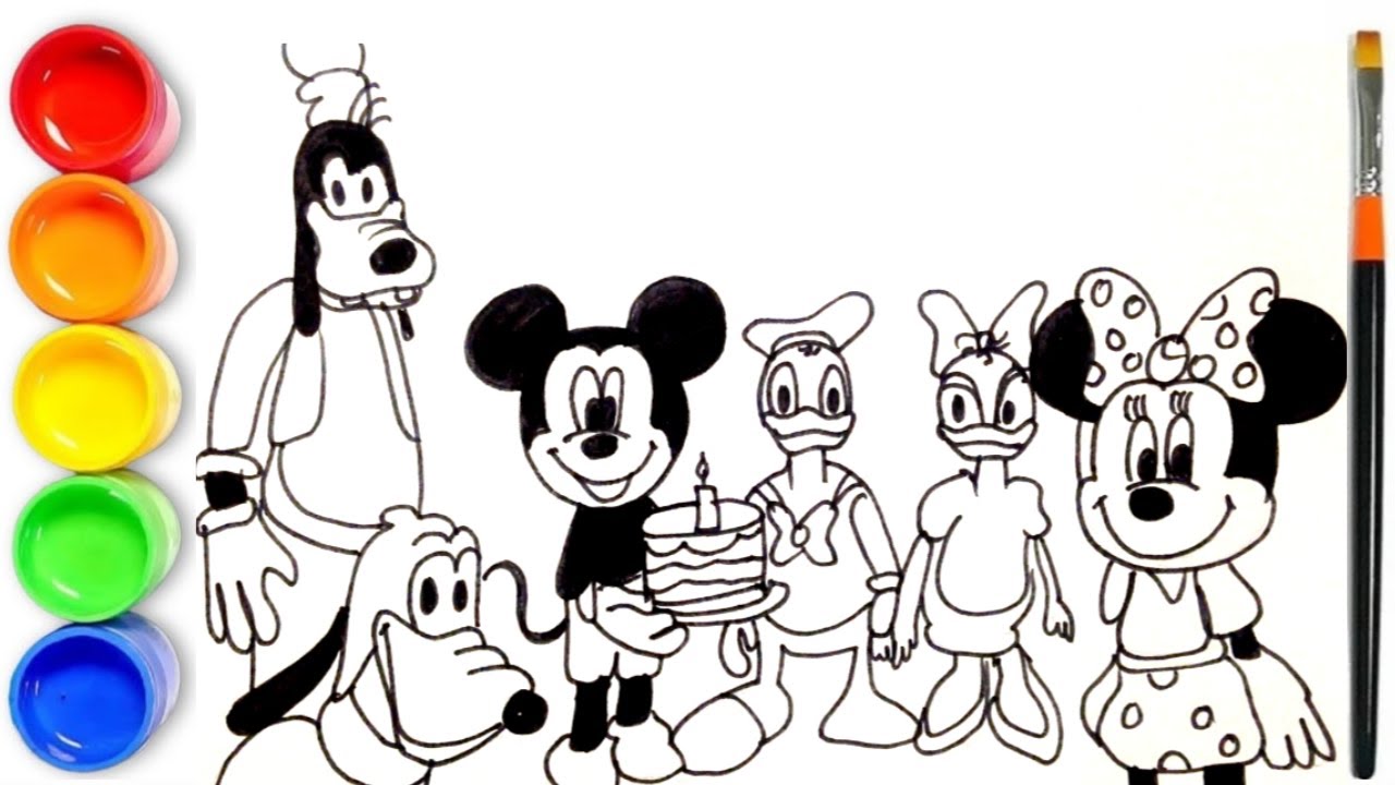 How to draw Mickey Mouse Clubhouse | Mickey Mouse Drawing - YouTube