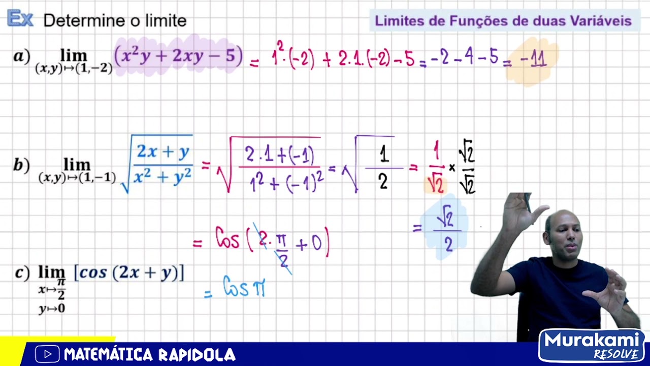 Limite De FunÇÕes De Duas VariÁveis 02 Youtube