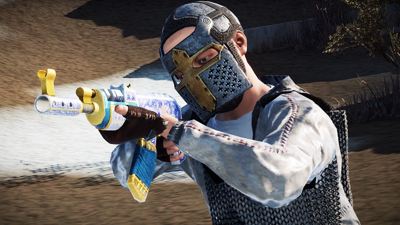 From ROCK to FULL INVENTORY of guns - Rust - YouTube