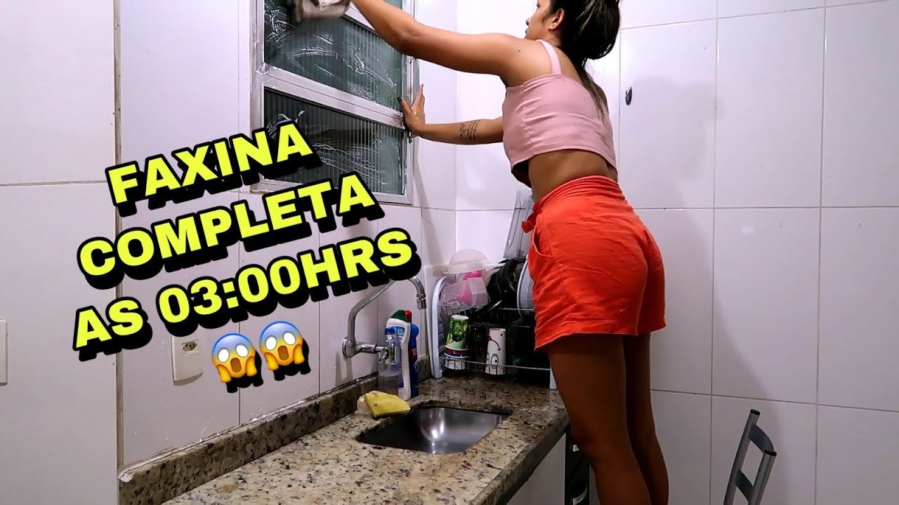 FAXINEI A CASA TODA DE MADRUGADA * Faxina pesadona. - YouTube