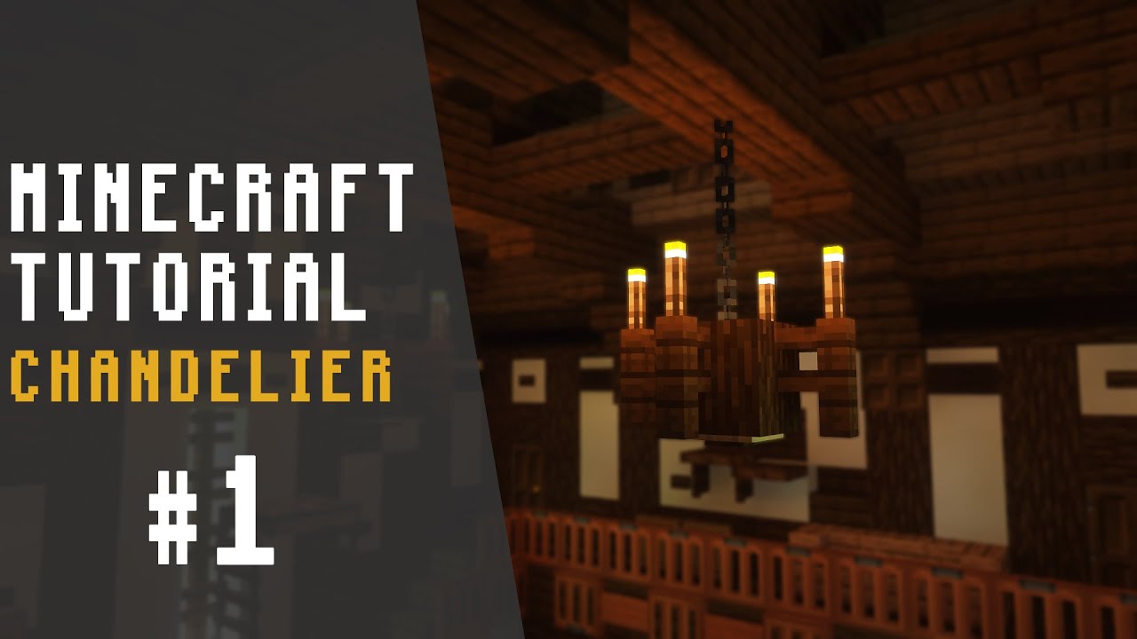 Minecraft Tutorial: Chandelier (Lustre) #1 - YouTube