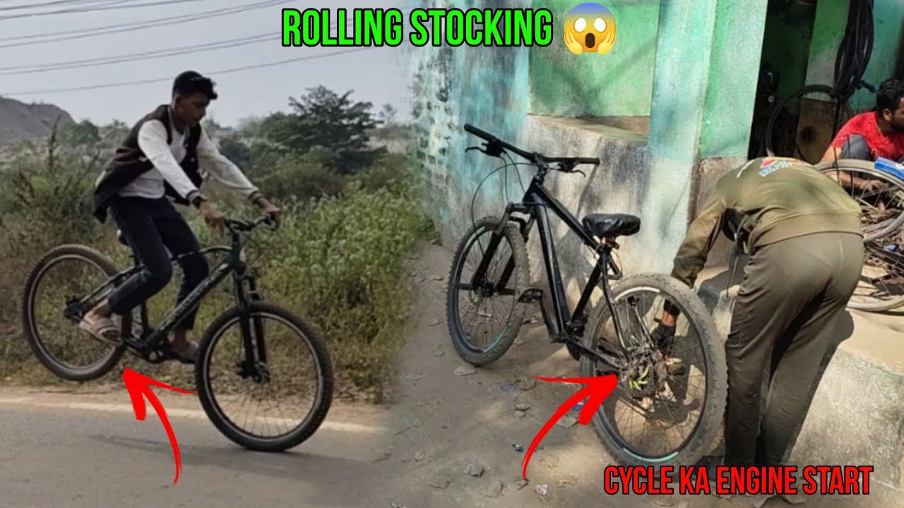 Cycle Stunt Rolling Stocking 😱 Practice Cycle Kya Ho Gaya - YouTube