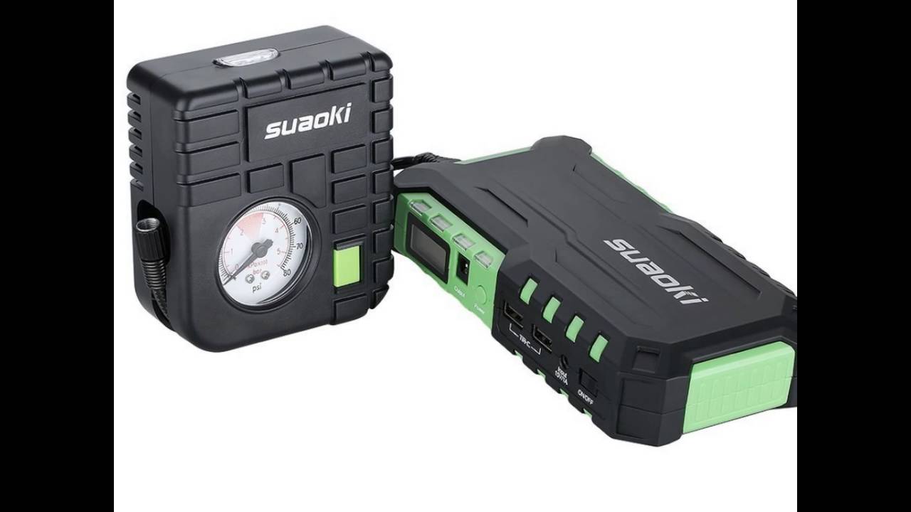 Jump Starter de 18000mAh, Arrancador de coche 600A, SUAOKI G7 PLUS ...