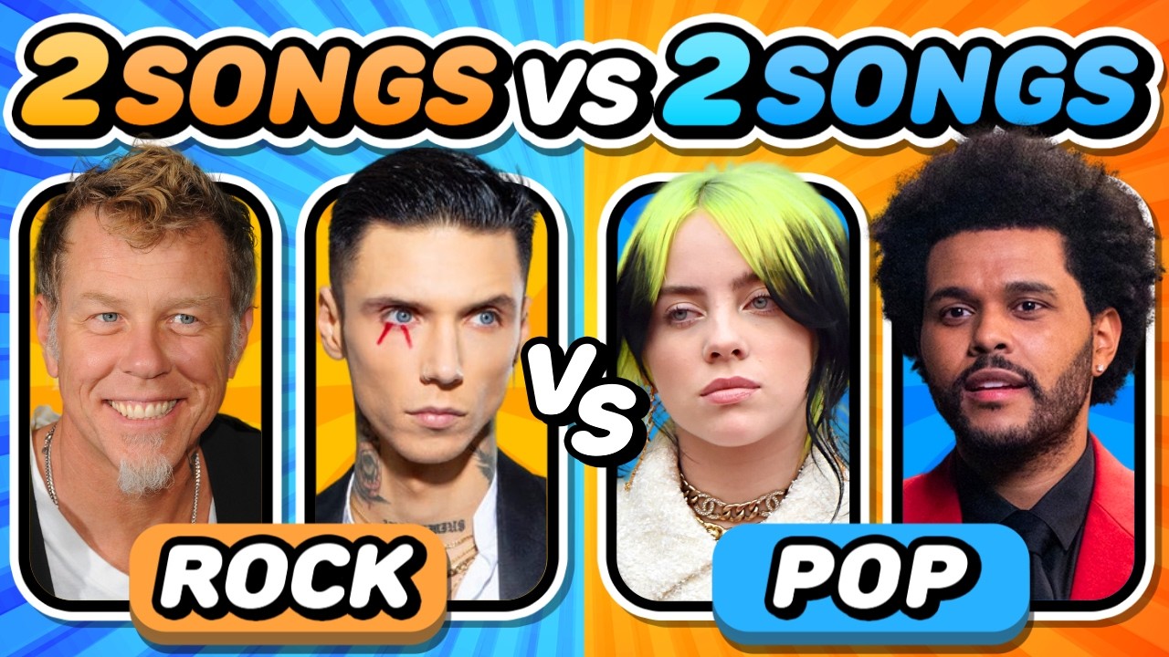 ROCK vs POP 🤩🔥 Save Two Drop Two Songs | Music Quiz Battle - YouTube