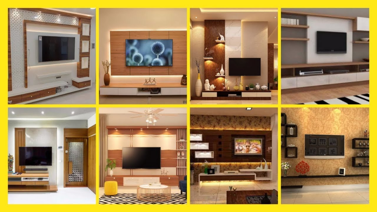 Tv Wall Units Design 2024 | Modern Tv Cabinet Designs For Living Room ...