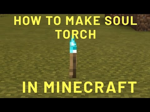 How to make soul torch in Minecraft in 2021| How to make soul torch in ...