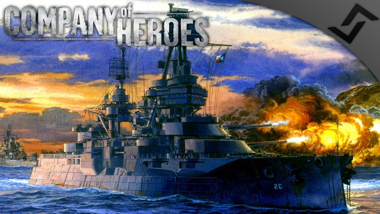 USS Texas Shells Cherbourg - Company of Heroes: Europe at War ...