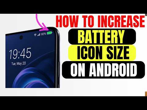 Enlarge Battery Percent Icon on Android Status Bar