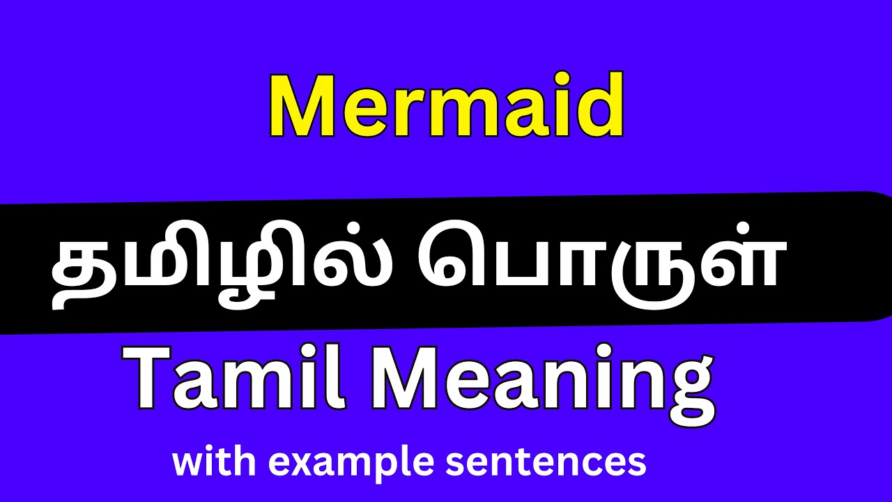 Mermaid meaning in Tamil/Mermaid தமிழில் பொருள் - YouTube