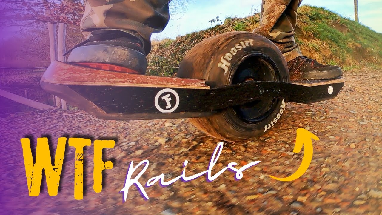 Testing OG WTF rails for the XR onewheel - YouTube