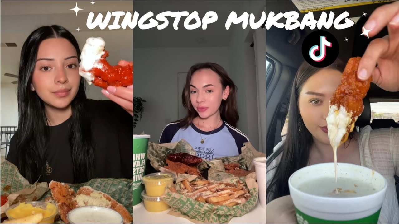 Wingstop Mukbang Compilation | TikTok Mukbang compilation | Delicious Moments - YouTube